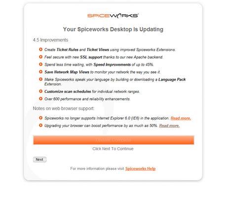 Problem With The Update Window In Spiceworks Spiceworks Support Spiceworks Community
