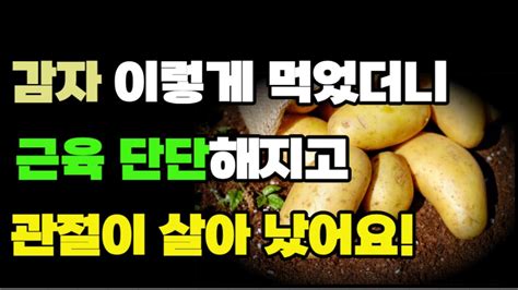 감자 무조건 이렇게 드세요 근손실 걱정 없고 관절이 살아났어요 혈당 걱정도 이제 그만 Youtube