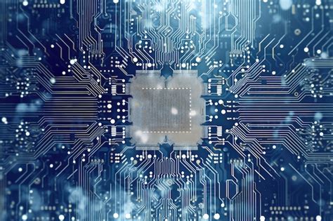 Premium Ai Image Minimalistic Abstract Background With Digital Circuit Patterns Symbolizing