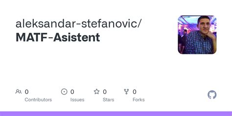 Github Aleksandar Stefanovicmatf Asistent
