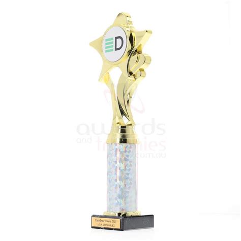 Athena Star 310mm Goldsilver Personalised Trophies