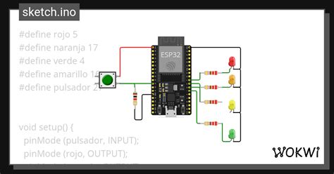 Semaforo De F1 Wokwi Esp32 Stm32 Arduino Simulator