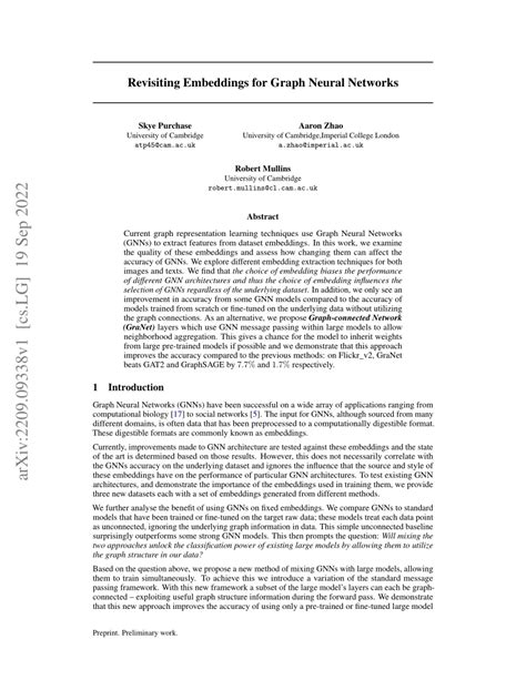 [pdf] reviewing embeddings for graph neural networks