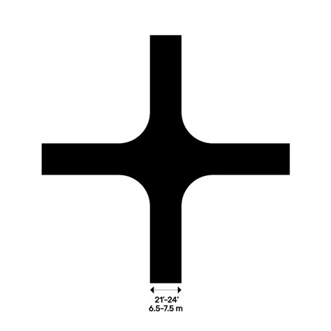 4 Way Intersection Dimensions And Drawings