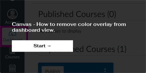 Canvas How To Remove Color Overlay From Dashboard View