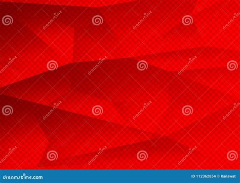 Red Color Polygon Abstract Background Technology Modern Vector Illustration Stock Vector