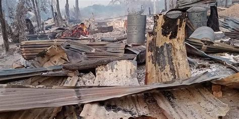 Dvb မင်းကင်းမြို့နယ်တွင် စစ်ကောင်စီတပ်ဖွဲ့က ပြည်သူ့နေအိမ်များကို မီးရှို့