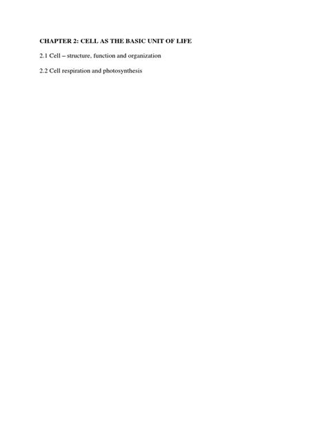 2 1 cell structure function organisation pdf cell biology