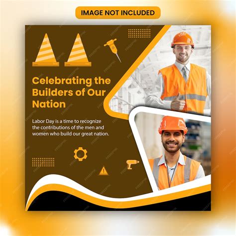 Premium Vector Labor Day And Constrution Social Post