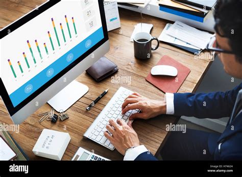 Business Chart Data Analysis Concept Stock Photo Alamy