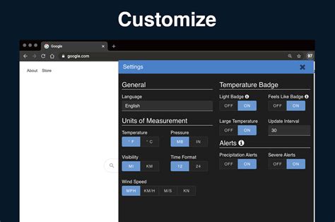 Weather Extension Weather Forecast Browser Extension Made With Laravel