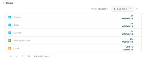 logging time in the jira issue view