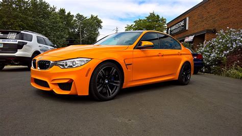 Bmw M3 Gloss Bright Orange Concept Wraps