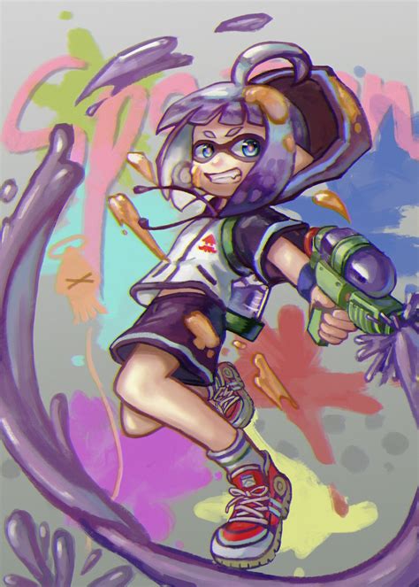 Inkling Splatoon And More Drawn By Lenko Danbooru