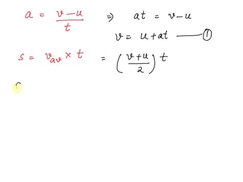 Solved Derive The Equation Of Motion Depicting The Relation Between Distance And Time
