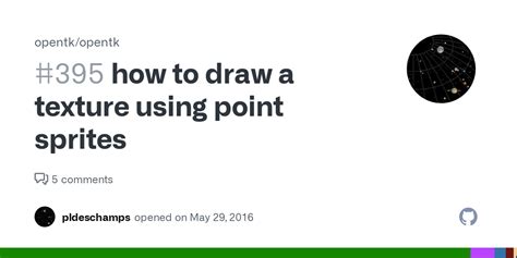How To Draw A Texture Using Point Sprites · Issue 395 · Opentkopentk · Github