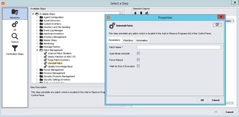 Client Management How To Uninstall Patch Which Was Installed On Client Using Bcm Knowledge