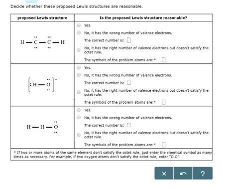 Solved Decide Whether These Proposed Lewis Structures Are