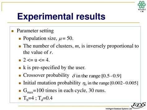 Ppt A Novel Genetic Algorithm For Automatic Clustering Powerpoint