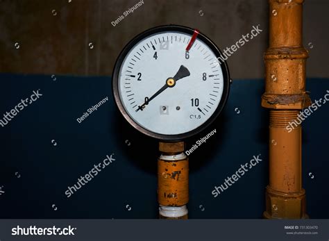 Manometer On Gas Pipeline Showing No Stock Photo Shutterstock