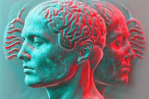 Brainwave Neuron Pathways And Neuron Pulses Abstract Glowing Brain Visualizing Human