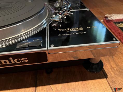 Rare Turntable Technics Sl 110 Limited Edition Chome Micro Seiki MA 505 Tonearm Shure V15 IV