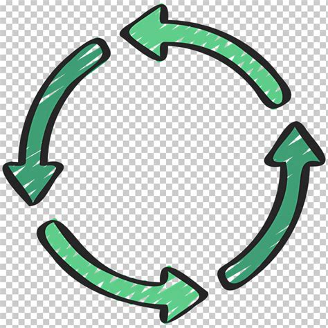 Circular Arrow Green Recycling Arrows Illustration Png Clipart Arrows Rotation Circular