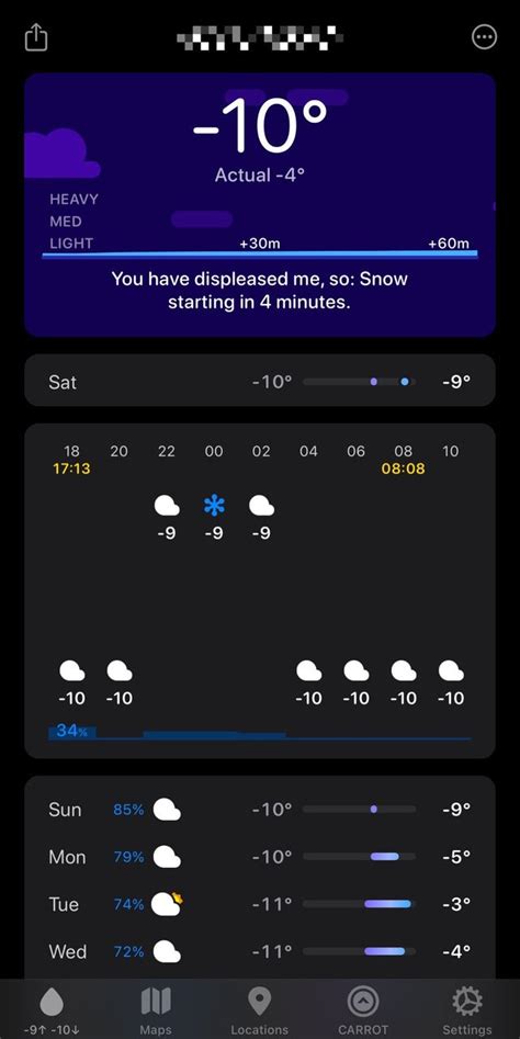 The Data Picker Does Not Switch Between Actual And Feels Like In The Hourly Forecast R