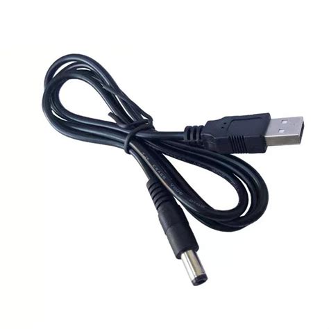 Black Pure Copper Usb Power Cable Usb To Dc5521 Charging Lrt 1271 Lanruntong China Trading