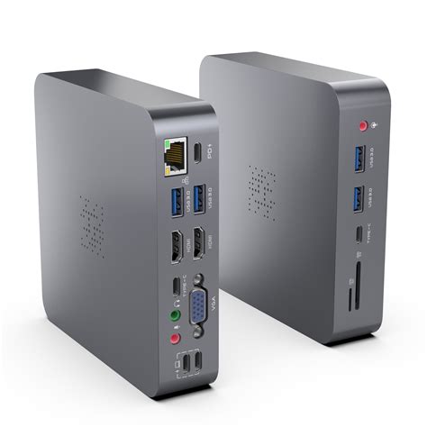 New Arrival Type C Hub With 2 HDMI Usb3 0 Charging Hub Docking Station Rocketeck