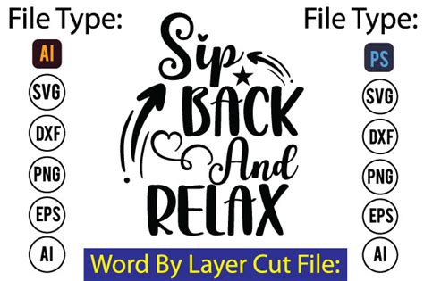 Sip Back And Relax Svg Graphic By GraphicPicker Creative Fabrica