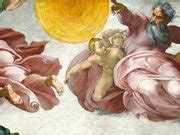 Creation Of Sun Moon And Planets Within The Sistine Chapel Ceiling 1