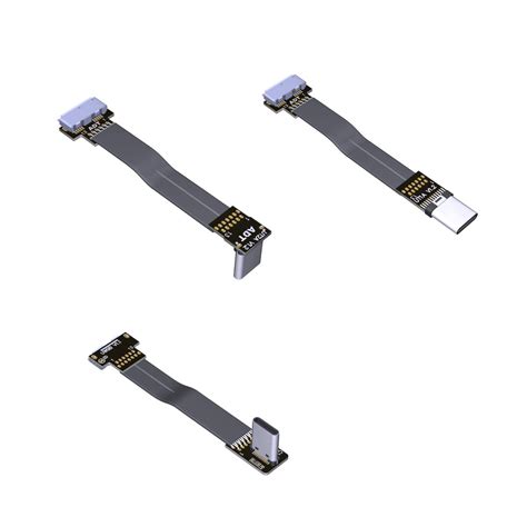 Amazon Com ADT Link USB C To Micro B Female Flexible Flat Ribbon Cable FPV Flat Cable USB Type