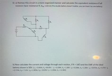 Solved A Redraw This Circuit In A More Organized Manner Chegg Com