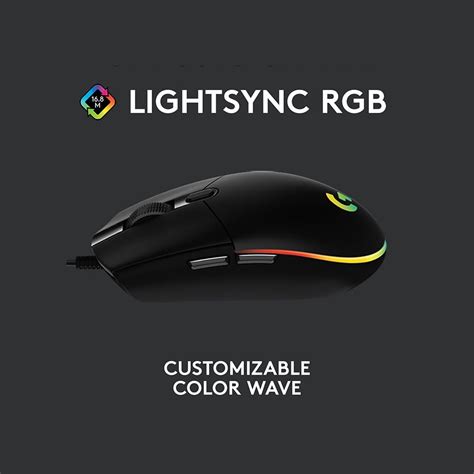 Logitech G102 Usb Light Sync Wired Gaming Mouse With Rgb 8k Dpi Black Price Buy Online At