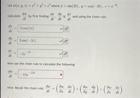 solved let w x y z x2 y2 z2 where