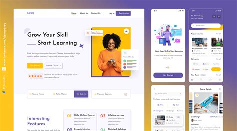Online Learning Ui Design Behance