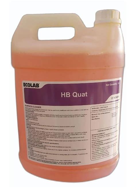 Ecolab Hb Quat Surface Cleaner For Cleaning At Rs 2810 Can In Kolkata Id 27455248291