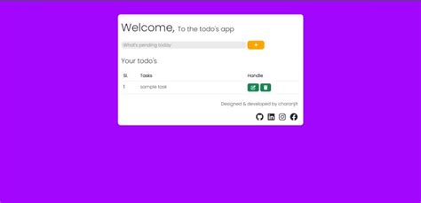 Charanjit Singh On Linkedin Created A Simple Todo List With Html Css Bootstrap And Javascript
