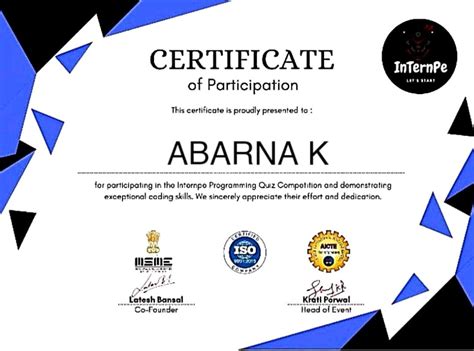 Abarna Krishnamoorthi On Linkedin Coding Internpe Internship