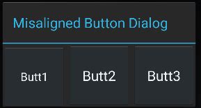 Android How To Properly Align Buttons In Horizontal Linearlayout Dialogfragment Stack Overflow