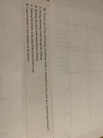 Answered 20 Which One Of The Following Conditions Tends To