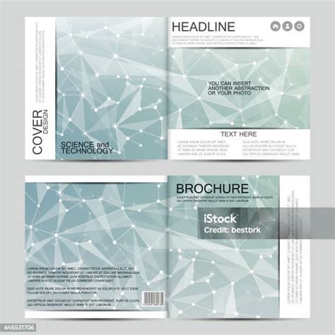분자 구조와 브로슈어 서식 파일 광장 기하학적 추상 배경입니다 의학 과학 기술입니다 벡터 일러스트 레이 션 나노입자에 대한 스톡 벡터 아트 및 기타 이미지 Istock