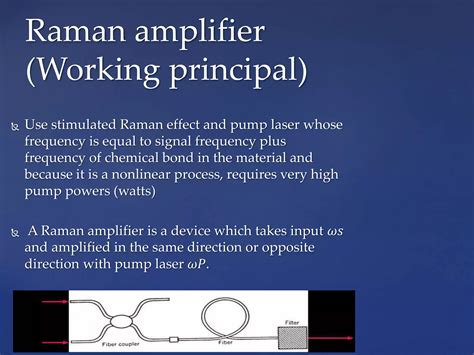 Raman Optical Amplifier Simple Presentation Pptx