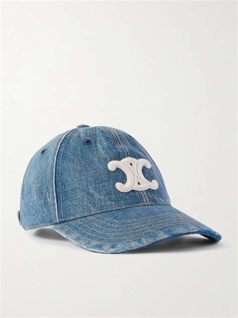 Celine Logo Appliquéd Denim Baseball Cap For Men Mr Porter