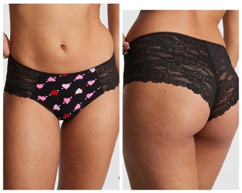 Victoria´s Victorias Secret виктория сикрет трусики с кружевом Чики No Show Cheeky Panty 200
