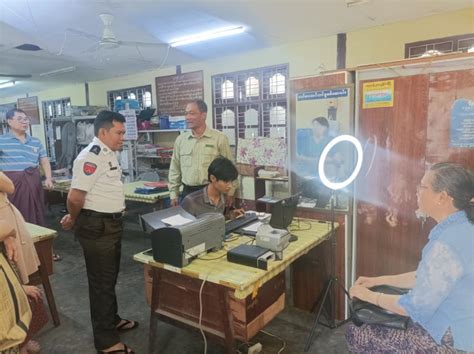 စမ်းချောင်းမြို့နယ်၌ ရပ်ကွက်နေပြည်သူများ၏ ဇီဝဆိုင်ရာအချက်အလက် Biometric Data ကောက်ယူခြင်းလုပ