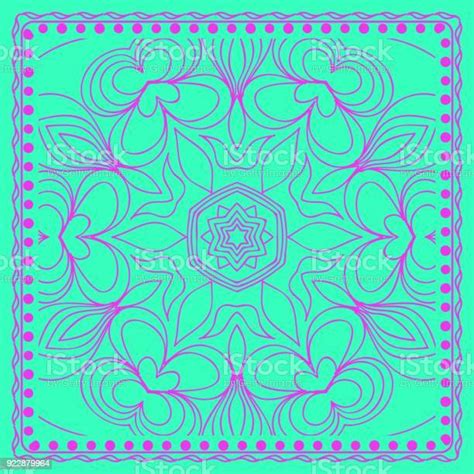 장식적인 배경 기하학적 꽃 패턴입니다 벡터 일러스트입니다 0명에 대한 스톡 벡터 아트 및 기타 이미지 0명 디자인 러시아 Istock
