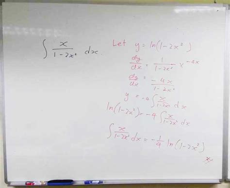 Additional Math Integration Integration Of A Fraction With Variable