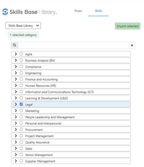 Skills Base Library Skills Base Support